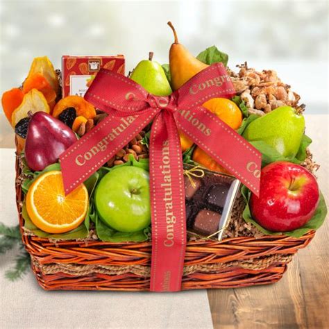 Congratulations Orchard Delight Fruit And Gourmet Basket Aa4094c A