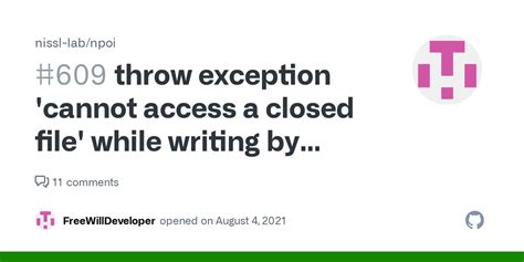 Throw Exception Cannot Access A Closed File While Writing By Npoi