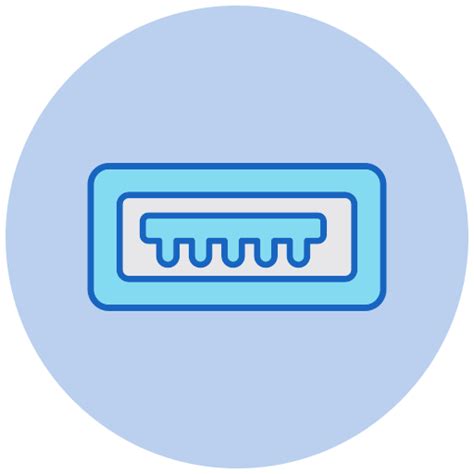 Usb Port Generic Color Lineal Color Icon