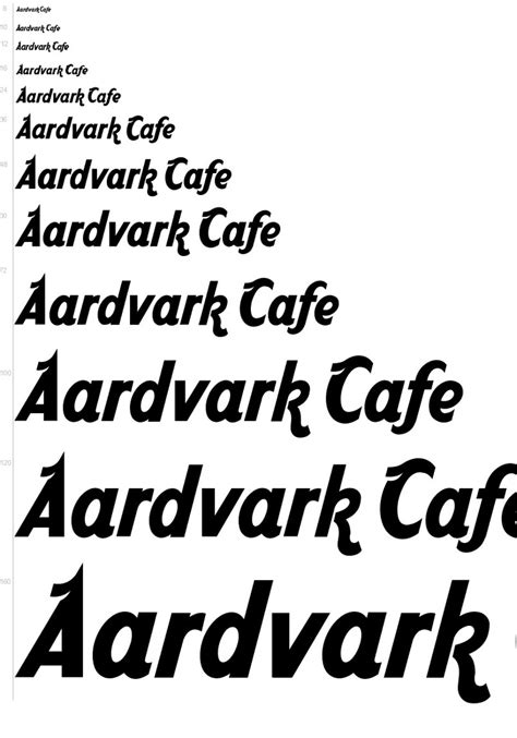 Aardvark Cafe Font