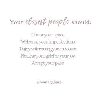 A White Card With The Words Your Closest People Should