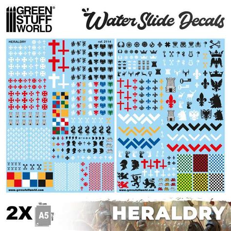 Buy Waterslide Decals Heraldry For Modelling