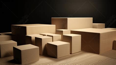 놀라운 3d 렌더링 배경을 갖춘 베이지색 3d 플랫폼 및 큐브 전시 3d 배경 큐브 배경 입방체 배경 이미지 Hd 3d 큐브 입방체 배경 사진 무료 다운로드