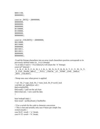 Arduino Based Keyboard And Display Interfacing DOC