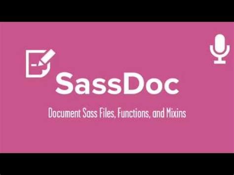 SassDoc Document Sass Files Functions And Mixins CDNify Podcast Ep 19 YouTube