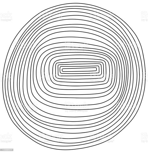 抽象的なツリーリングベクター地形図の概念の背景白地に細い黒い線 イラストレーションのベクターアート素材や画像を多数ご用意