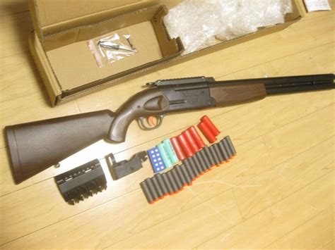 上下二連 排莢式 ダブルバレル ショットガン ナーフ エアガン 散弾銃 トイガン
