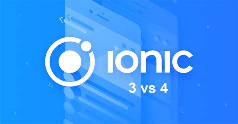 Ionic 3 Vs Ionic 4 Aliou Sow