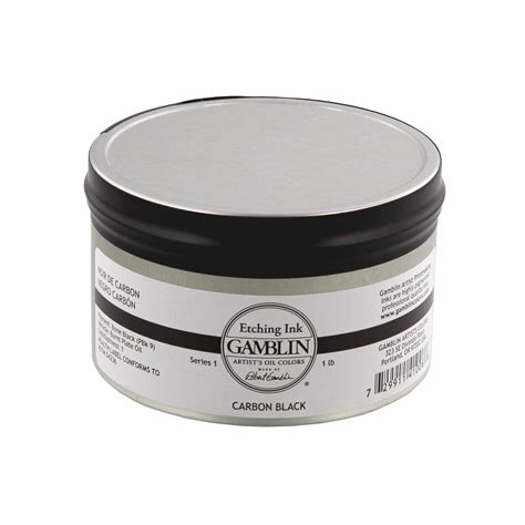 Gamblin Etching Ink Carbon Black 1 Lb