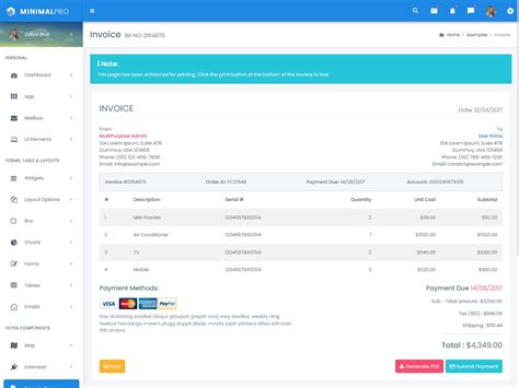 Minimal Pro Premium Admin Template With Bootstrap Dashboard