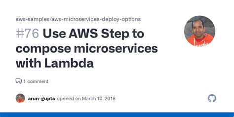 Use Aws Step To Compose Microservices With Lambda · Issue 76 · Aws