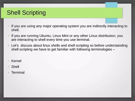 Introduction To Shell Script Odp