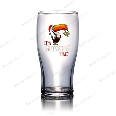 Guinness Christmas Toucan Beer Glass Pint20oz Garagebar Limited