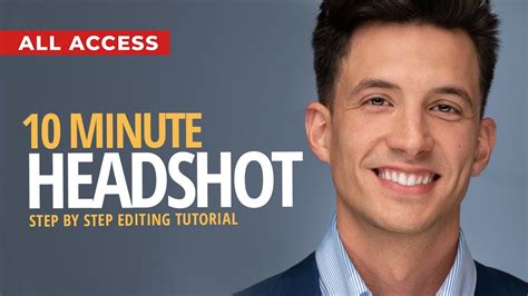 Headshot Editing Tutorial Step By Step Youtube