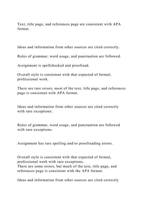 Scoring Rubric Assessing Central Tendency And Descriptive Statistdocx