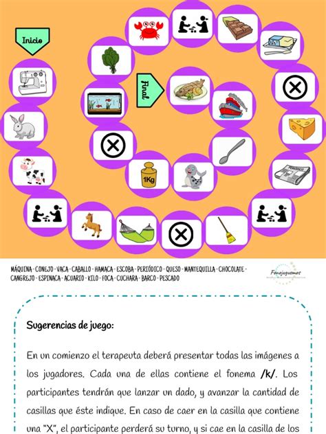 Juego De Mesa Fonema K Pdf