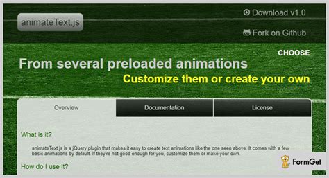 4 Best Jquery Text Animation Plugins Free And Paid Formget