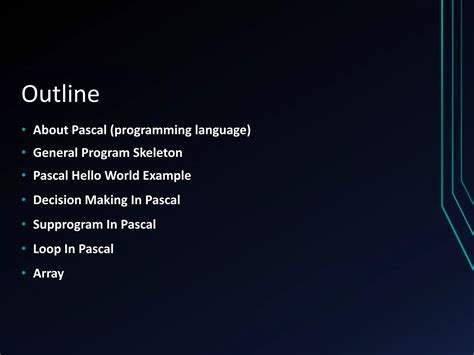 Pascal Programming Language Pptx Programming Languages Computing