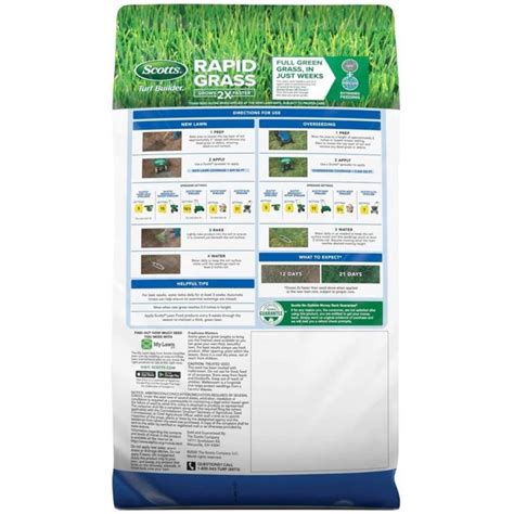 Scotts Turf Builder Rapid Grass Seed Sun And Shade Mix