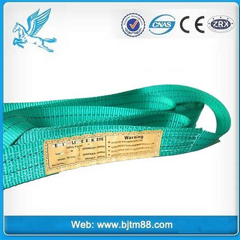 Flat Eye Lifting Eye Type And 1 Ton Lifting Capacity Webing Sling Buy