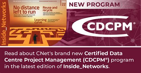 Inside Networks Magazine Features Cnet Trainings New Cdcpm® Program Cnet Training