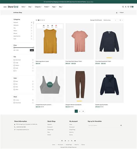 Storegrid Fashion And Multipurpose Woocommerce Theme By Templatetrip