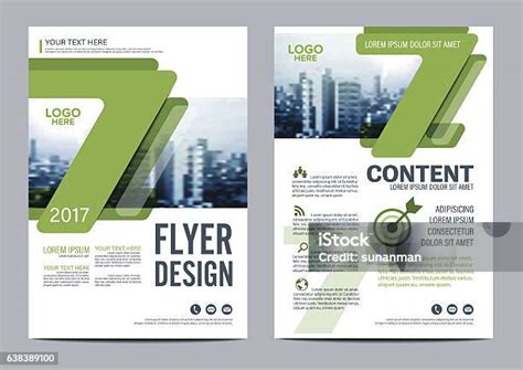 녹지 브로셔 레이아웃 전단지 디자인 템플릿 벡터 일러스트레이션 0명에 대한 스톡 벡터 아트 및 기타 이미지 0명 2차 도형 기업 재무와 산업 Istock