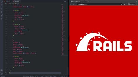 Pure CSS Ruby On Rails Logo YouTube