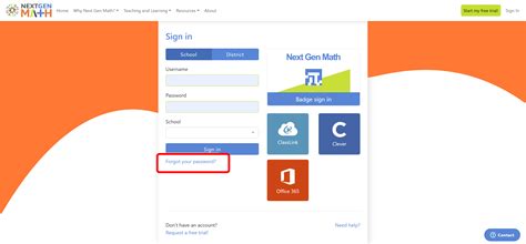 Resetting Your Password For Native Users Next Gen Math