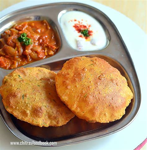 Potato Poori Aloo Puri Recipe Alu Ki Puri Chitras Food Book