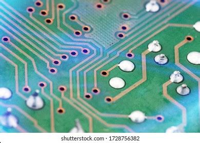 Futuristic Electronic Circuit Board Binary Code Stock Photo 1728767149