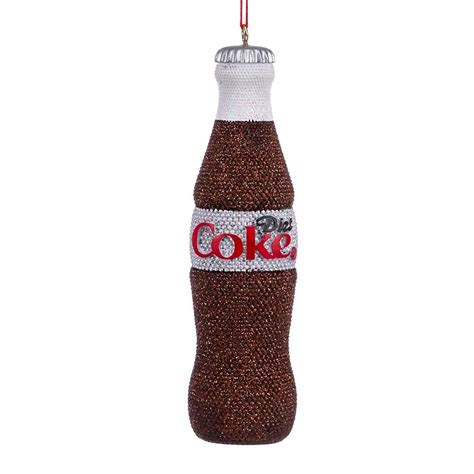 Ksa Pack Of 12 Brown And Red Diet Coke Christmas Ornaments 45