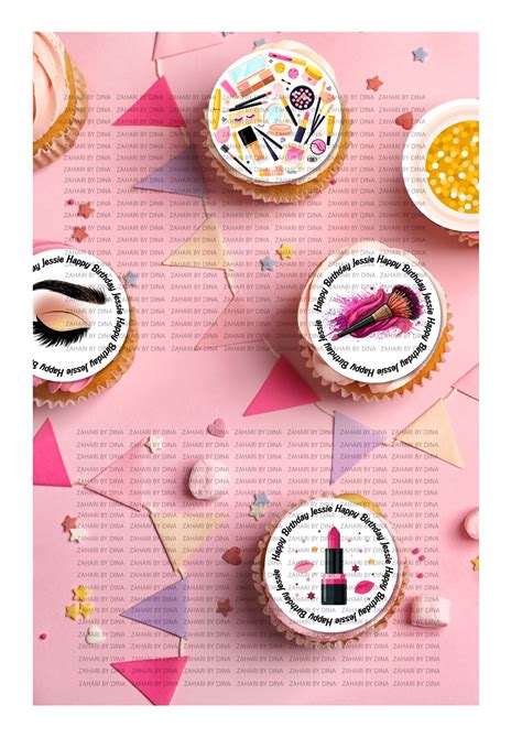 Makeup Edible Icing Precut Rounds July24 Zahari
