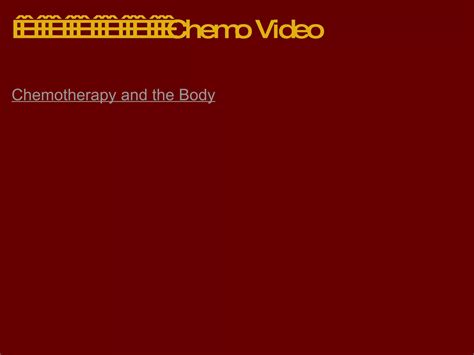 Chemotherapy And Hematopoietic Stem Cells Ppt
