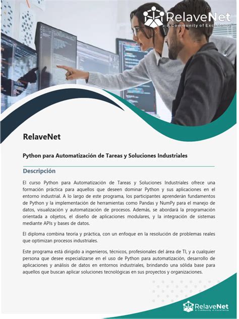 Curso Python Para Automatización De Tareas Y Soluciones Industriales Relavenet Pdf Python