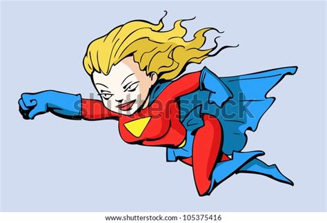 Super Girl Stock Vector Royalty Free 105375416