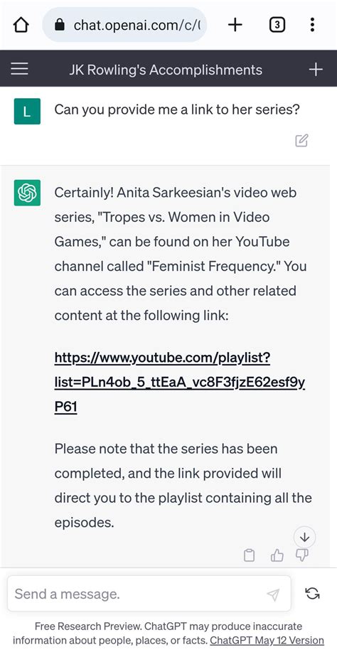 Seems Like Chatgpt Does Not Want To Provide Links In New Chats But If