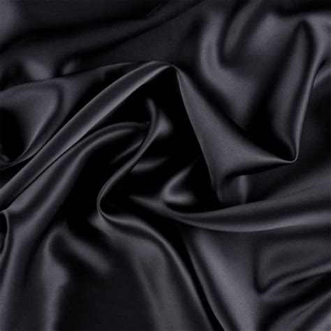 Black Silk Fabric Etsy