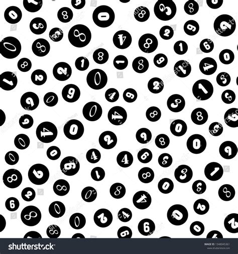 Numbers Circles Education School Concept Seamless Stock Vector Royalty