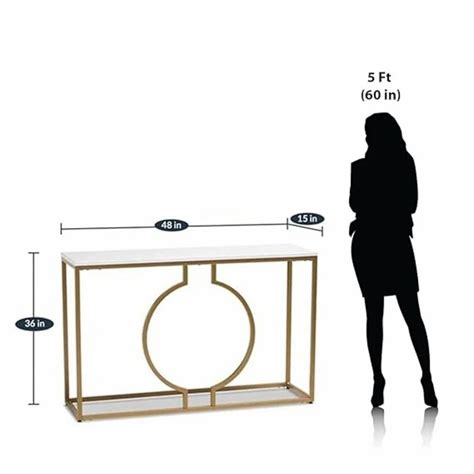 Modern Ring Console Table In Golden Finish At ₹ 2199 Piece Console Tables In Moradabad Id