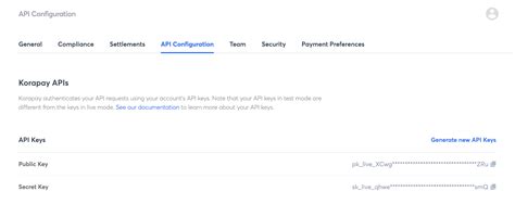 Api Keys