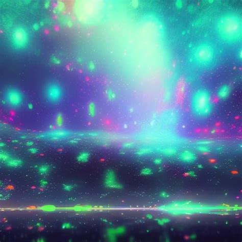 Photorealistic And Hyperdetailed Luminous And Colorful Neon Night Sky