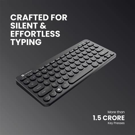 Buy Portronics Bubble Bluetooth 5 0 And 2 4ghz Wireless Keyboard With Multi Device Connectivity 2