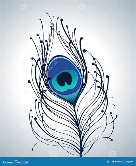 Blue Peacock Feather Clip Art