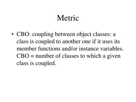 Ppt A Validation Of Object Oriented Design Metrics As Quality