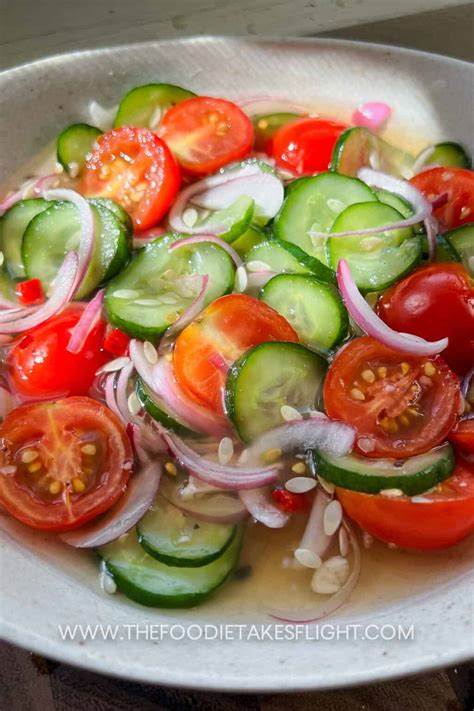 Filipino Cucumber And Tomato Salad The Foodie Takes Flight