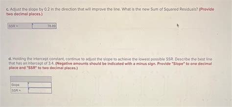 [solved] minimize the sum of squared residuals interact wi