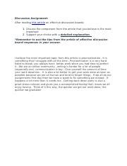 Week 2 Discussion Docx Discussion Assignment After Reading This
