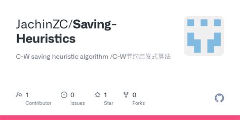 Github Jachinzcsaving Heuristics C W Saving Heuristic Algorithm C