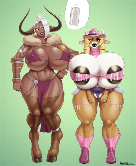 Rule 34 Absurd Res Anthro Big Breasts Bovid Bovine Breasts Cattle Clothed Clothing Curvaceous